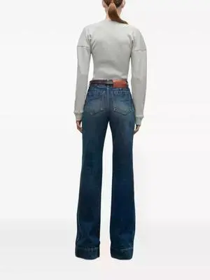 Victoria Beckham Button-fastening Ribbed Sweatshirt