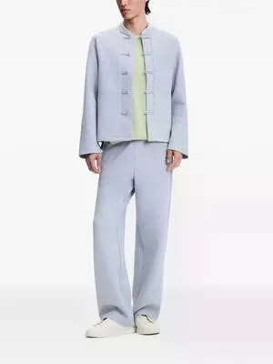 Shanghai Tang Frog-fastening Logo-embossed Jacket