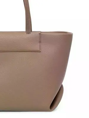 Armani Exchange Logo-plaque Pebbled-effect Tote Bag