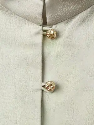 Shanghai Tang Drape Frog-button Asymmetric Top