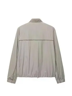Shanghai Tang Mandarin Zip-up High-neck Jacket