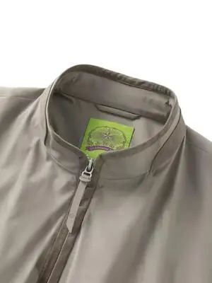 Shanghai Tang Mandarin Zip-up High-neck Jacket