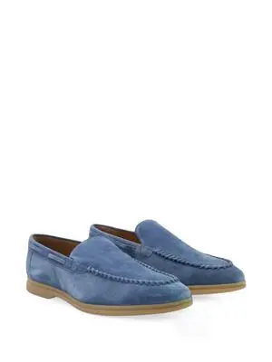 Eleventy Suede Slip-on Loafers