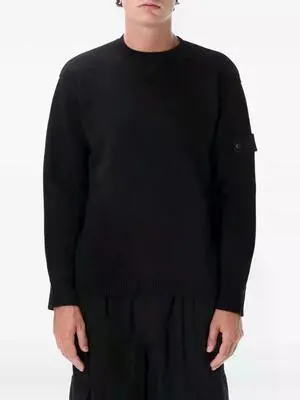 Stone Island Crew Neck Sweater - Black