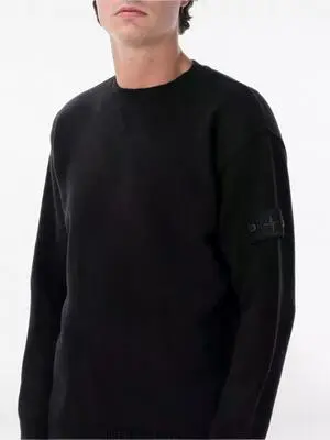 Stone Island Crew Neck Sweater - Black