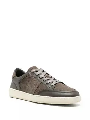 FERRAGAMO Panelled Leather Sneakers