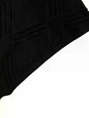 Shanghai Tang Openwork-knit Silk Top