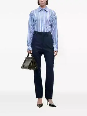 Victoria Beckham Striped Pocket Detail Shirt