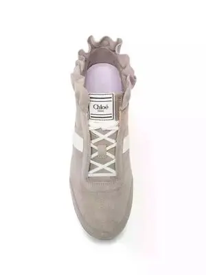 Chloé Kick Ruffled Sneakers
