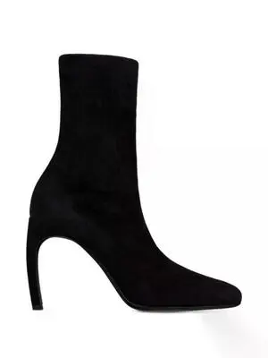 Victoria Beckham Harlow Stretch Suede Boots - Black