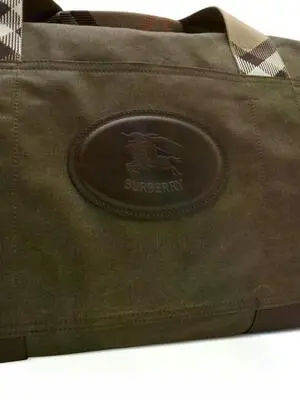 Burberry Tavistock Holdall In Coated Cotton Canvas