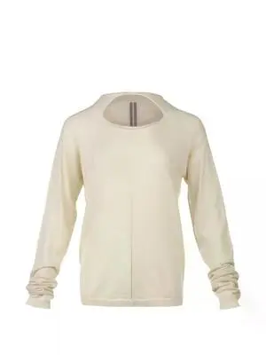 Rick Owens Cut-out Detail Fine Knit Sweater