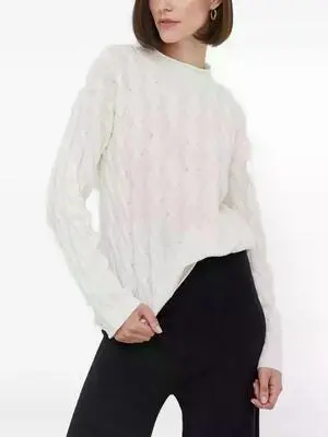 BENETTON Cable-knit Sweater - Neutrals