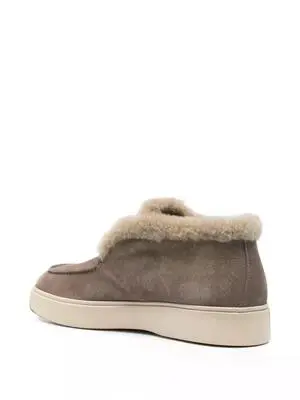 Officine Creative Frame 110 Shearling-trim Ankle Boots