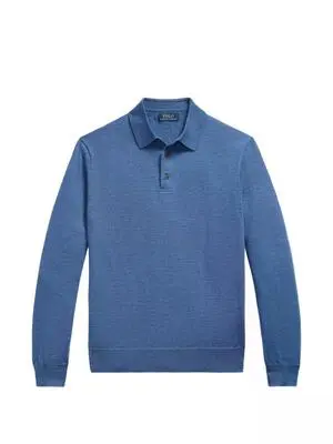 Polo Ralph Lauren Washable Wool Polo-collar Jumper - Blue