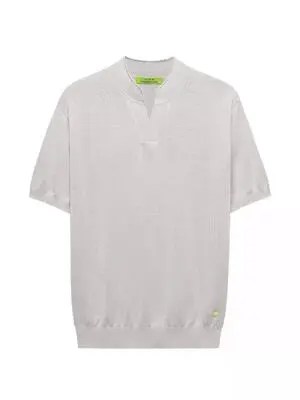 Shanghai Tang Mandarin Short-sleeve Silk T-shirt
