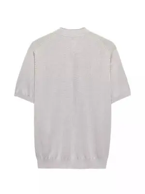 Shanghai Tang Mandarin Short-sleeve Silk T-shirt
