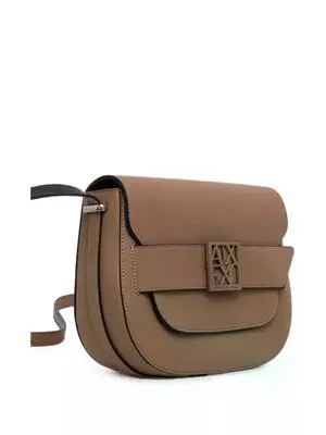 Armani Exchange Logo-plaque Cross Body Bag - Brown