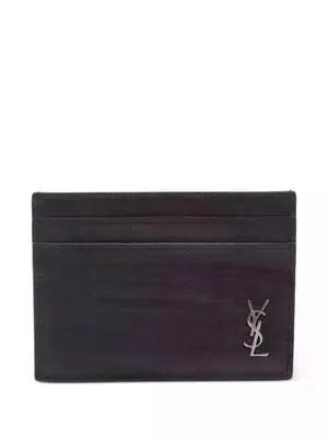 Saint Laurent 2020s Cassandra Card Case - Black