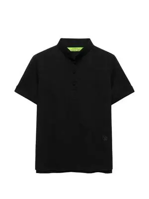 Shanghai Tang Frog-button Piqué Polo Shirt