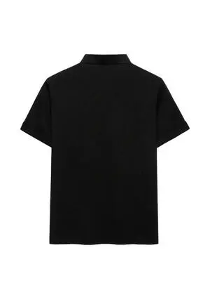 Shanghai Tang Frog-button Piqué Polo Shirt