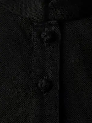 Shanghai Tang Frog-button Piqué Polo Shirt
