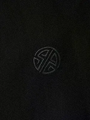 Shanghai Tang Frog-button Piqué Polo Shirt