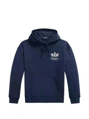 Polo Ralph Lauren Logo-embroidered Drawstring Hoodie - Blue