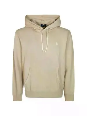 Polo Ralph Lauren Logo-embroidered Drawstring Hoodie - Neutrals
