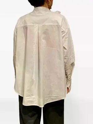 PSOPHIA Mandarin Collar Shirt - White
