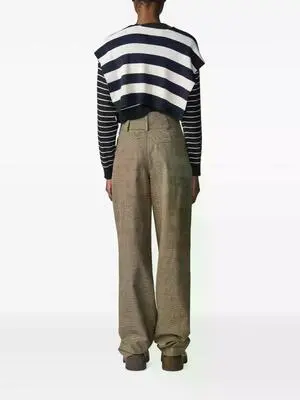 Monse Striped Cropped Sweater