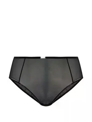 MAISON MARGIELA Logo-plaque Mesh Briefs