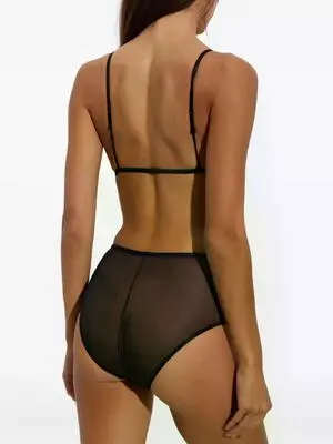MAISON MARGIELA Logo-plaque Mesh Briefs