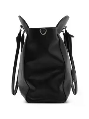 Burberry Knight Stamp Leather Tote Bag