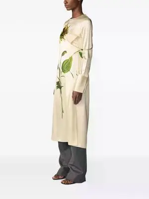 Monse Deconstructed Sunflower-print Midi Dress