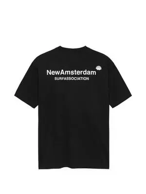 NEW AMSTERDAM SURF ASSOCIATION Logo-print Cotton T-shirt