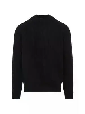 Brioni Ribbed-knit Sweater - Black