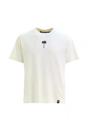Palm Angels Cotton T-shirt - Neutrals