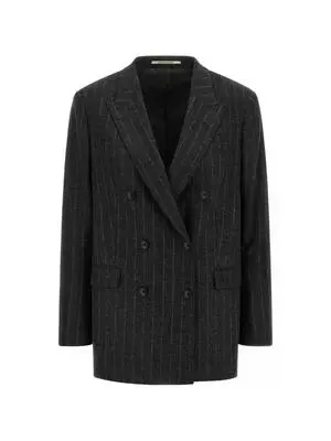 Tagliatore Jasmine Double-breasted Pinstripe Suit Jacket