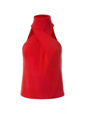 Monse Twist-front Halterneck Top
