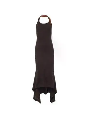 Monse Belted Halter-neck Maxi Dress