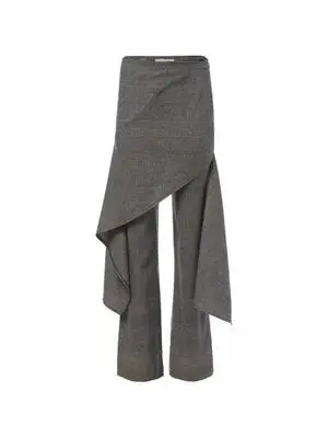 Monse Asymmetric Skirt-overlay Trousers