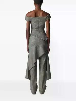 Monse Asymmetric Skirt-overlay Trousers