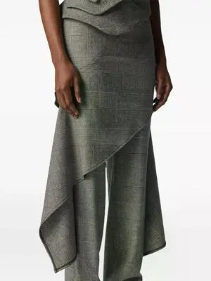 Monse Asymmetric Skirt-overlay Trousers
