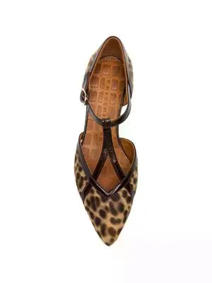Chie Mihara Leopard Print Pumps - Brown