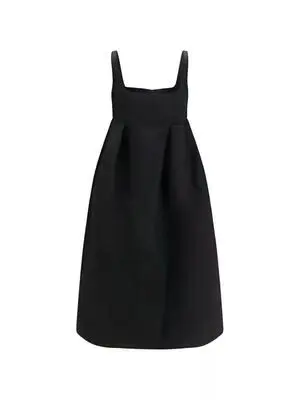 GANNI Square Neck Midi Dress