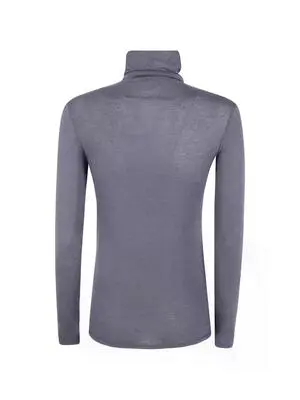 Antonelli Firenze Roll-neck Long-sleeved Sweater - Grey