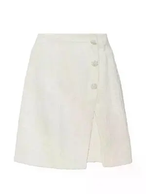 SELF-PORTRAIT Embellished Slit Mini Skirt