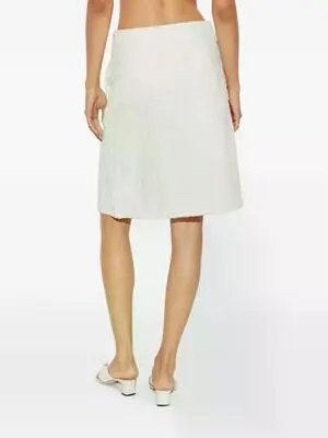 SELF-PORTRAIT Embellished Slit Mini Skirt