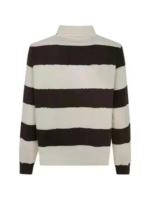 WOC Striped Long-sleeve Polo Shirt